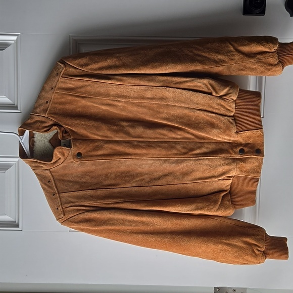 Berman'S | Jackets & Coats | Vintage 97s Bermans Sherpa Lined Suede ...